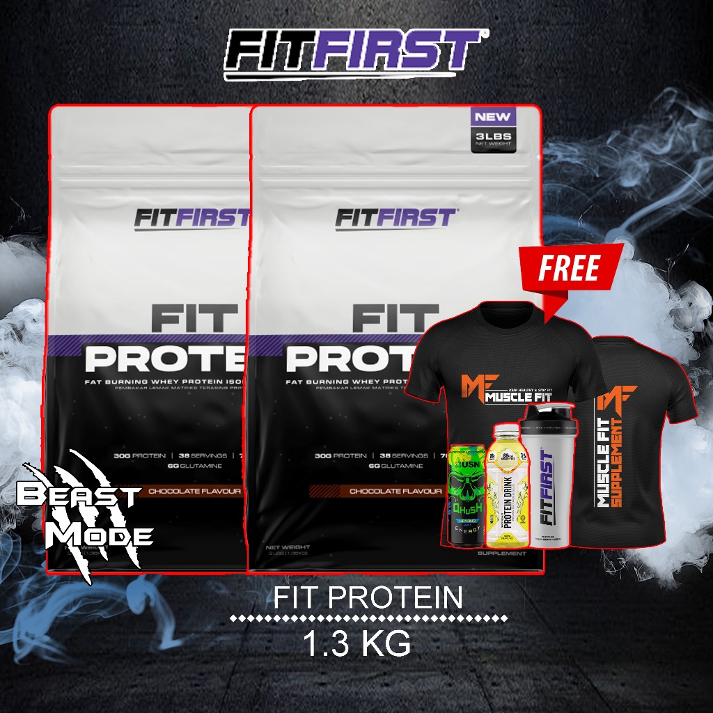 Fit First Fit Protein Whey x 2 unit + Free Gift | Shopee Malaysia