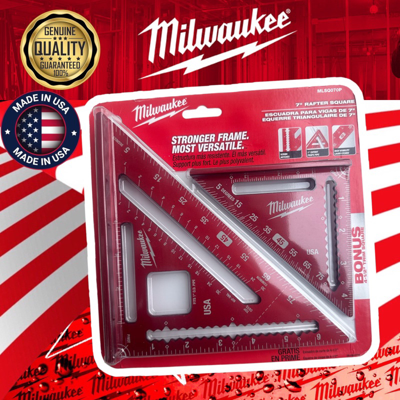 Milwaukee Combo 7 & 4 inches Rafter Square. | Shopee Malaysia