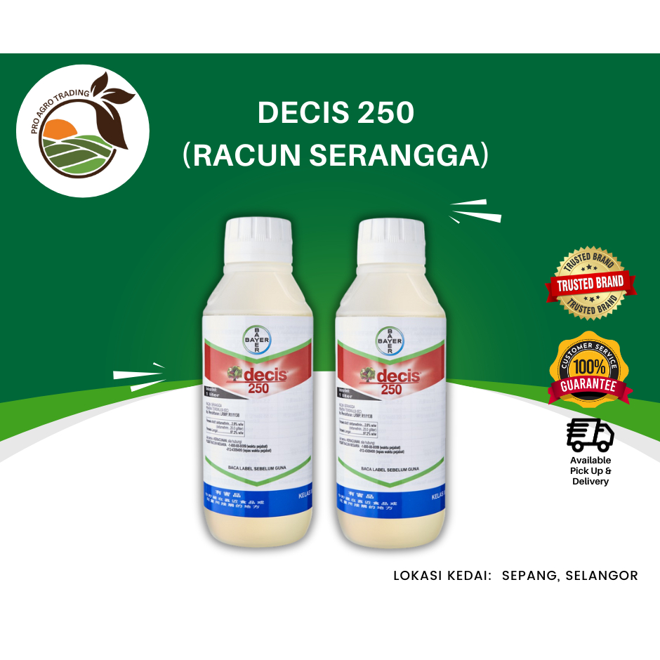 Bayer DECIS 250 Deltametrin (1L) - Racun Serangga Daun, Kutu Trip ...