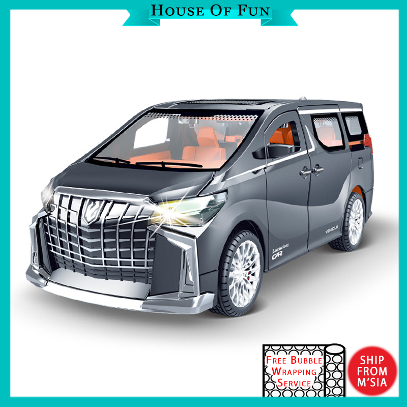 Toyota Alphard Models Sound and Light Car Toys Collection Can Open The ...