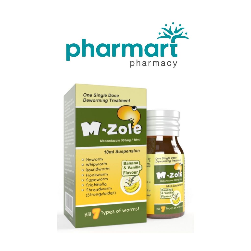 M-ZOLE SUSPENSION 10ML exp 3/25 | Shopee Malaysia
