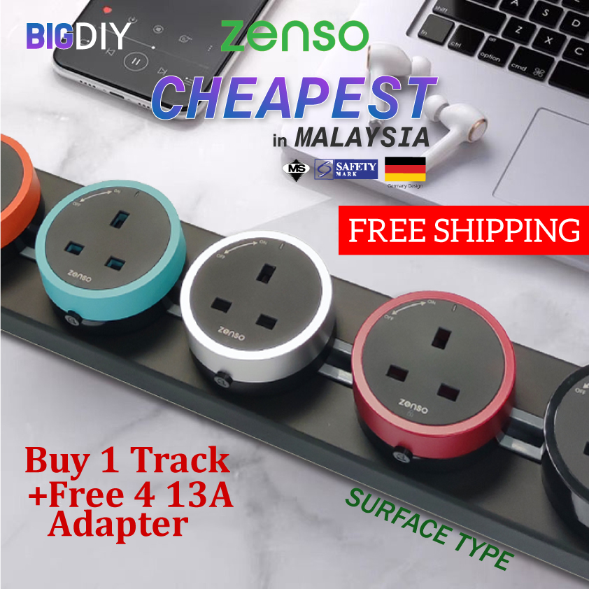 ZENSO - Z.Line Buy 1 Unit Power Track(Surface) + FREE 4 unit 13A Socket ...