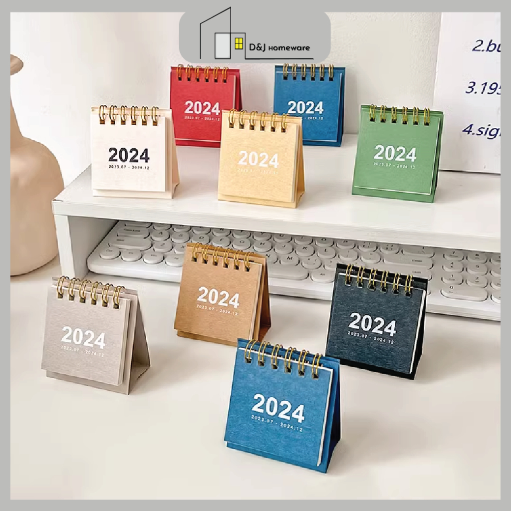 Mini Calendar 2024 / Cute Desktop Office Calendar Stationary Desk ...