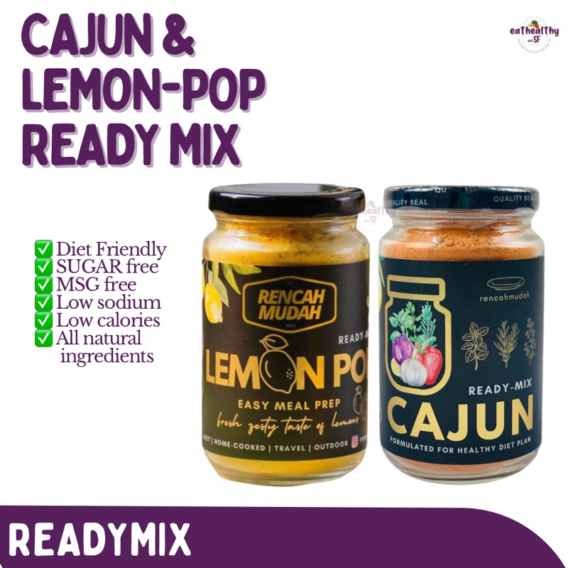 RENCAH MUDAH - Cajun, Peri-Peri & Lemon Pop Seasoning Powder Rempah ...