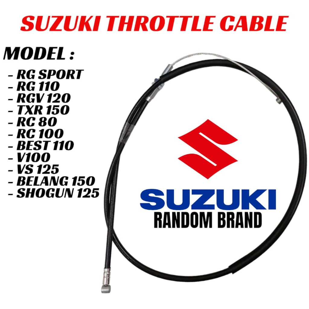 Throttle Cable Suzuki RG SPORT RG110 RG RGV120 TXR150 TXR RC80 100 ...