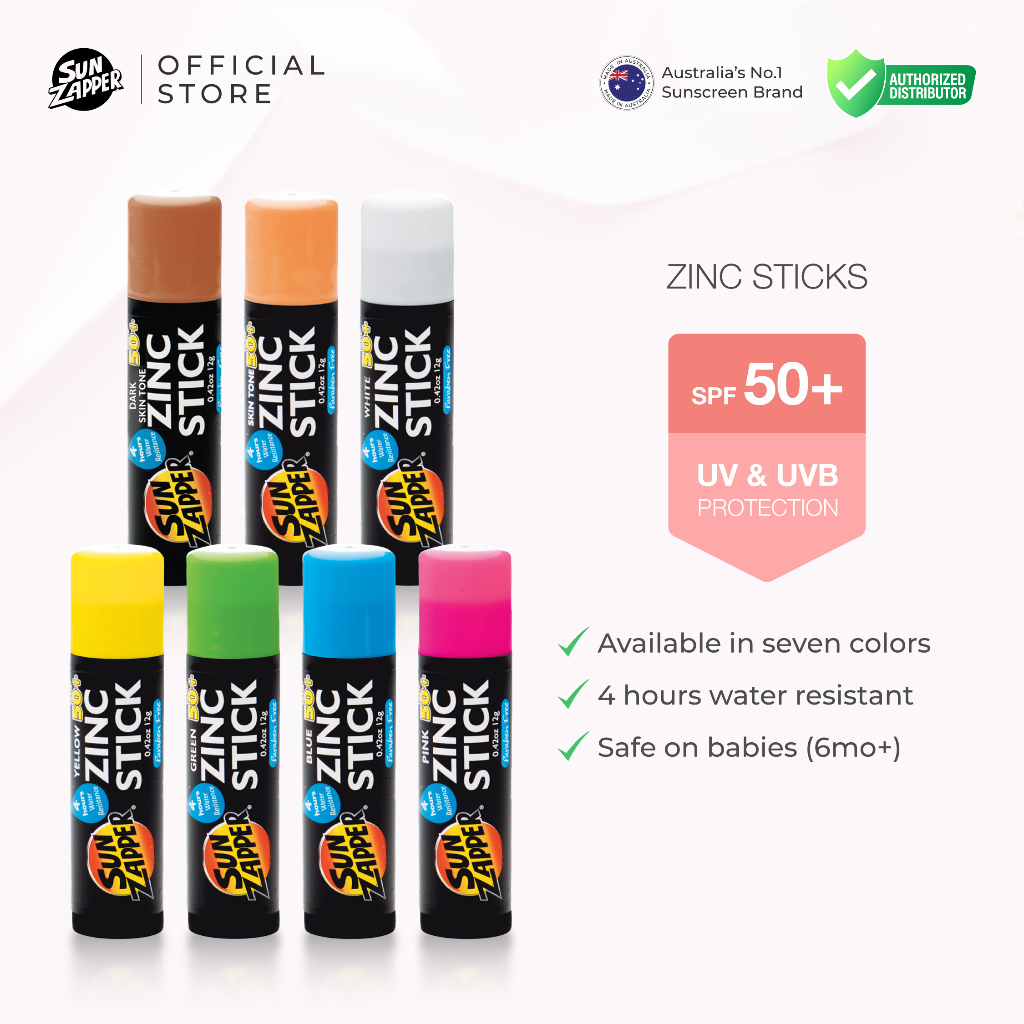 Sun Zapper Zinc Stick SPF 50+ | 4 hrs Water Resistance | Paraben-Free ...