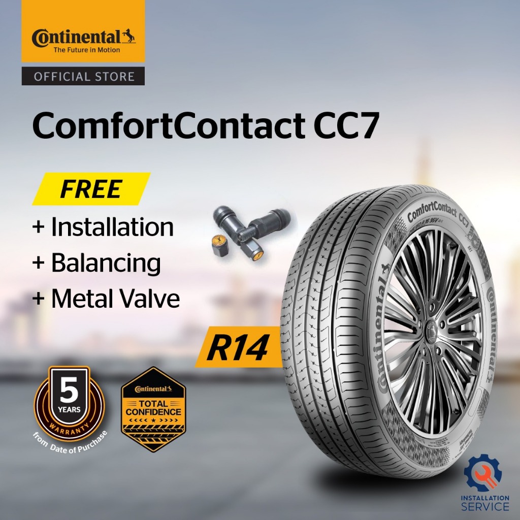 Continental ComfortContact CC7 R14 165/55 175/65 185/60 185/70 [Free ...