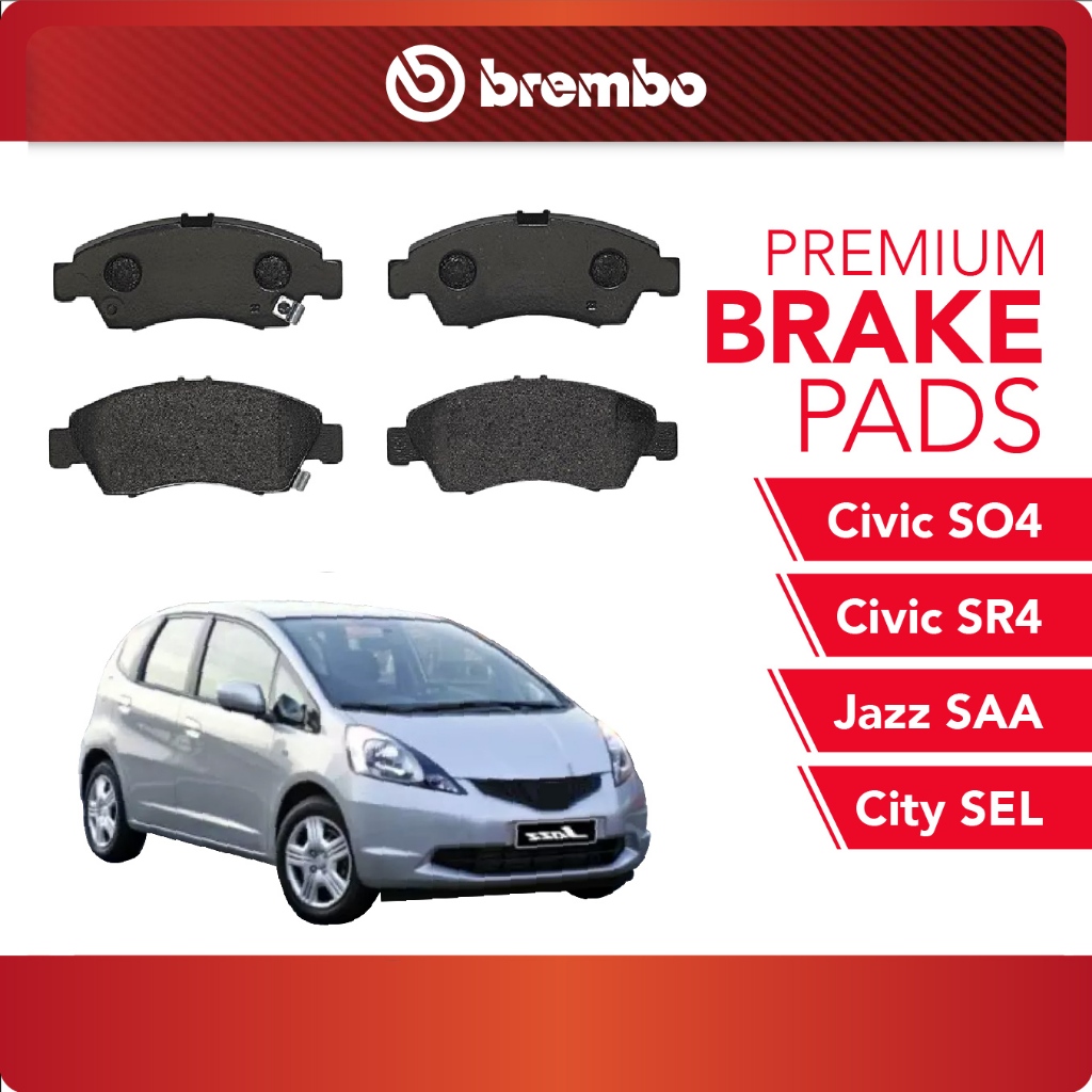 BREMBO Front Pads (1 set) - Compatible with H/D City SEL, Jazz Saa ...