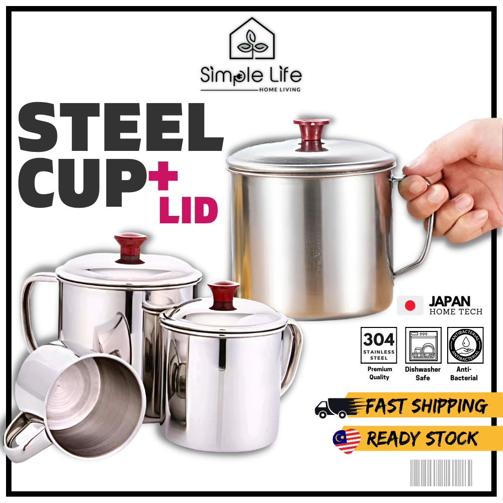 🇲🇾 150ML🔰Portable Stainless Steel Cup Mug Camping Outdoor Travel Coffee ...