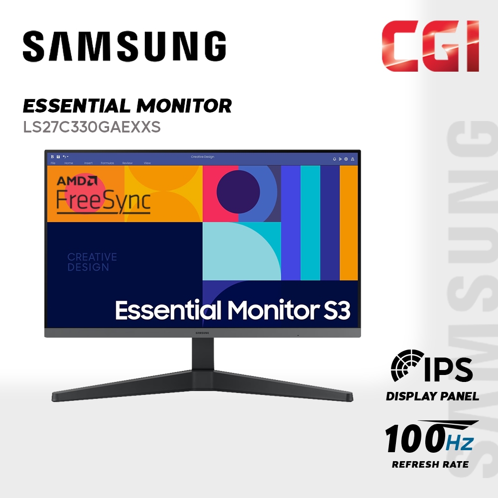 Samsung 27" LS27C330GAEXXS IPS FHD Freesync 100Hz 4ms Eye Care ...