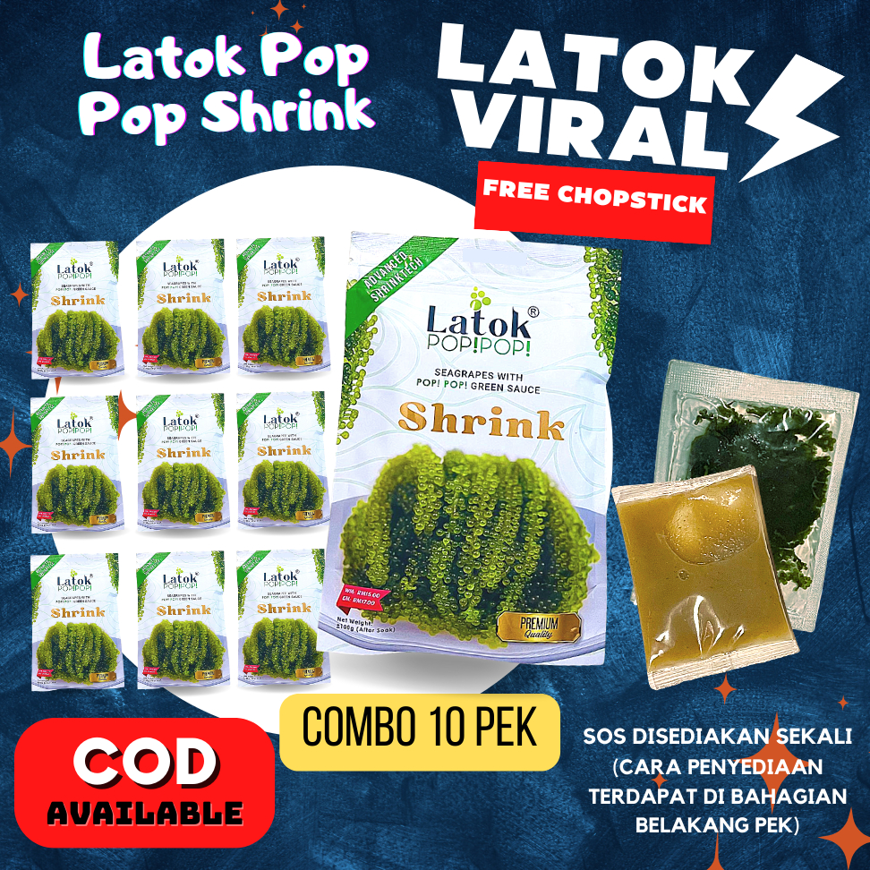 Latok Pop Pop Shrink- Combo 10/15 Packs- Ready Stock | Shopee Malaysia