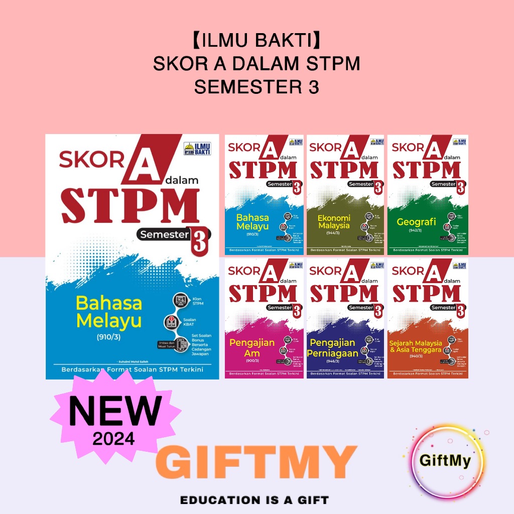 【ilmu Bakti】skor A Dalam Stpm Semester 3 — 2023 2024 — Buku Latihan