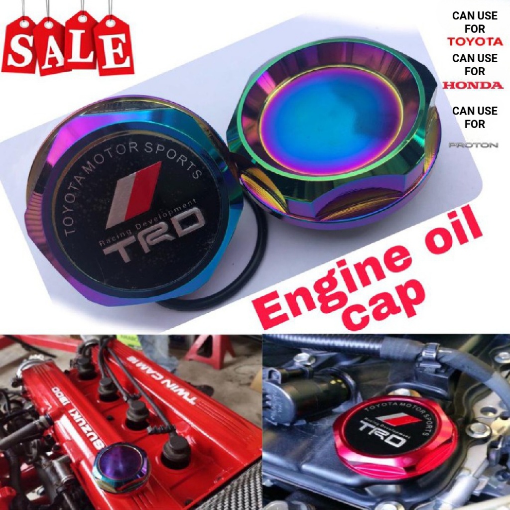 RALLIART/TRD/MUGEN Aluminium Oil Cap Proton,Mitsubishi,,Toyota,Honda ...