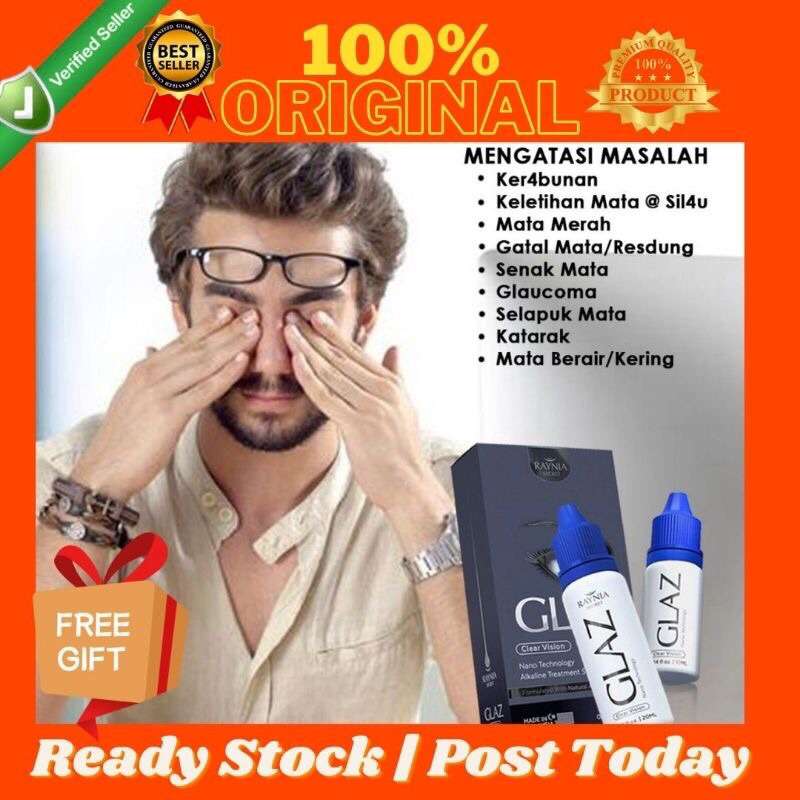 [Original HQ] Glaz Eye Drop ubat Mata - Rawat Mata Rabun, Silau ...