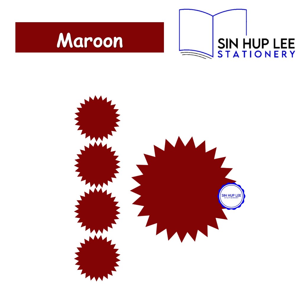 51mm Common Seal Sticker 100pcs / Certificate Sticker / Bintang Sijil ...