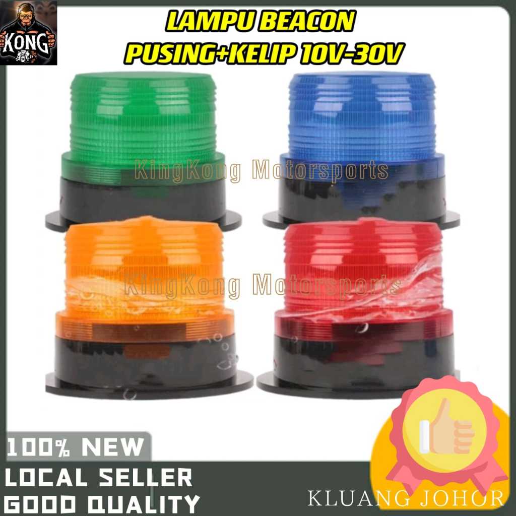 LAMPU BEACON LORI BEACON LAMP LORRY 12V 24V WARNING LIGHT ON TOP LORRY ...