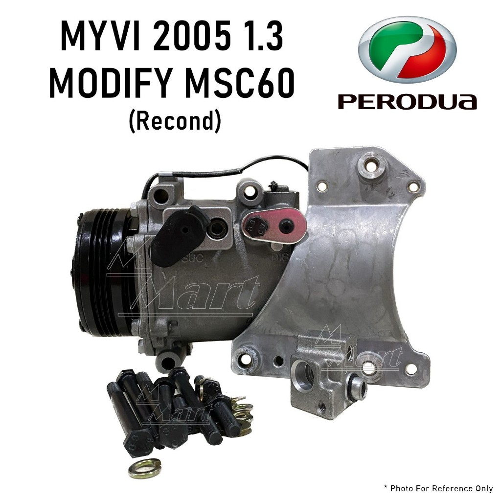 Perodua Myvi 2005-2011 Modify Mitsubishi MSC60C Air Cond Compressor ...
