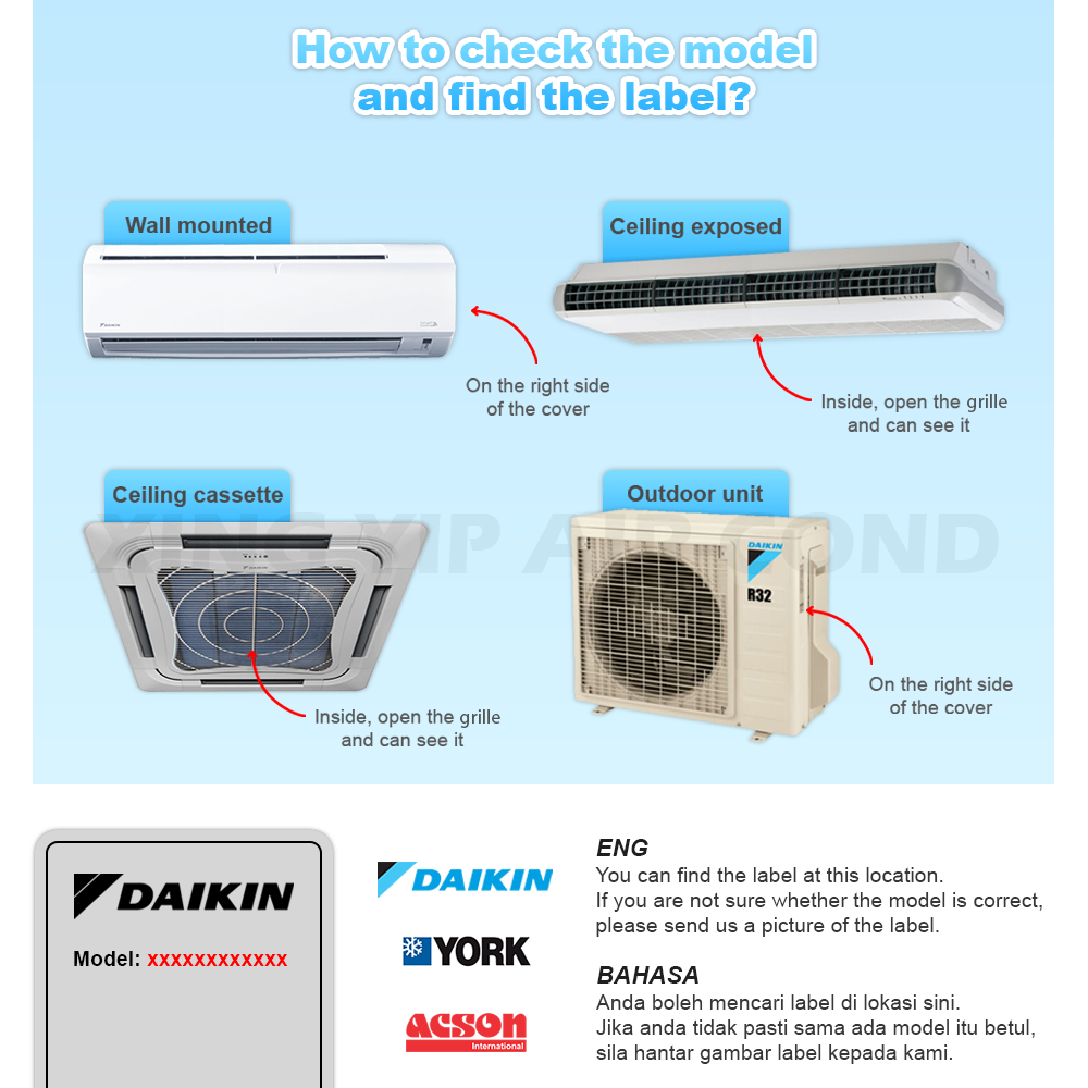[Original Daikin] Indoor PCB Board For Wall Mounted Air Cond / IC Board ...