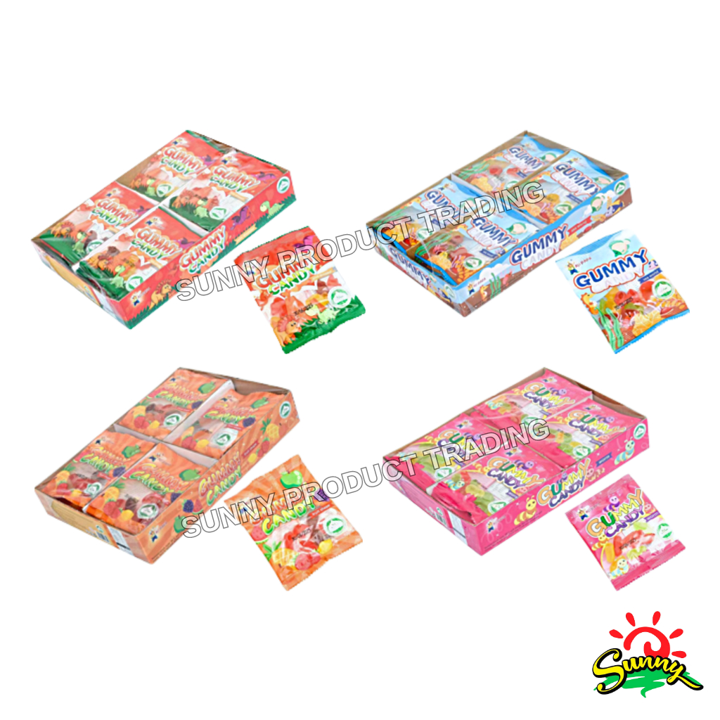 12g x 24pcs Ali Baba Gummy Candy Mini Dinosaur / Sea World / Fruit ...