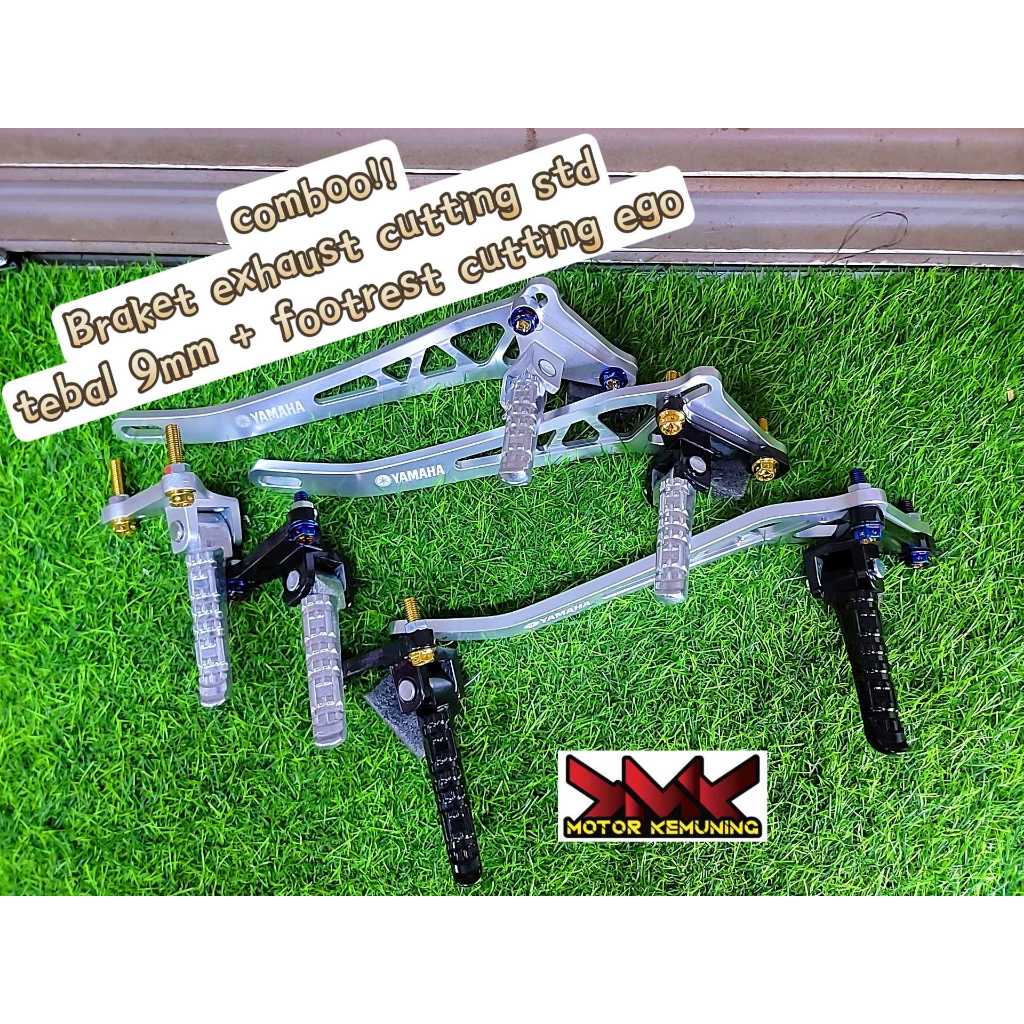 COMBO BRACKET EXHAUST Y15 Y16 135LC V2-V8 EKZOS BRACKET BRAKET - 9MM ...