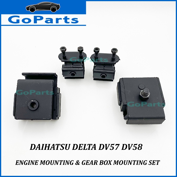 (4PC) Engine Mounting & Gear Box Mounting Set Daihatsu Delta Dv57 Dv58 ...