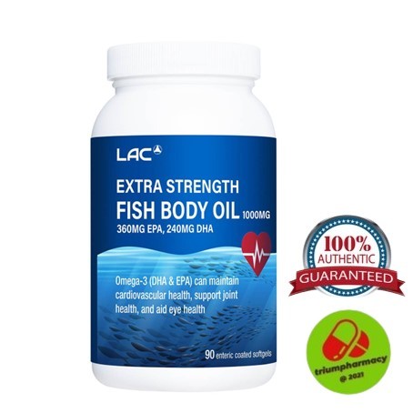 LAC Extra Strength Fish Body Oil 1000mg | Shopee Malaysia