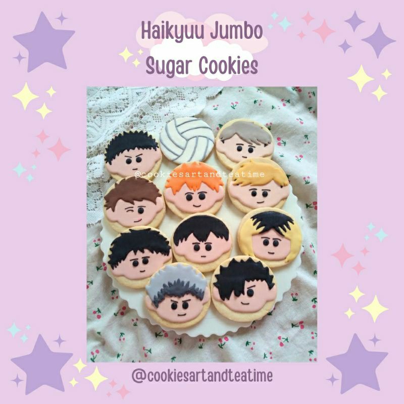 Anime Cookies Haikyuu Jumbo Sugar Cookies | Shopee Malaysia