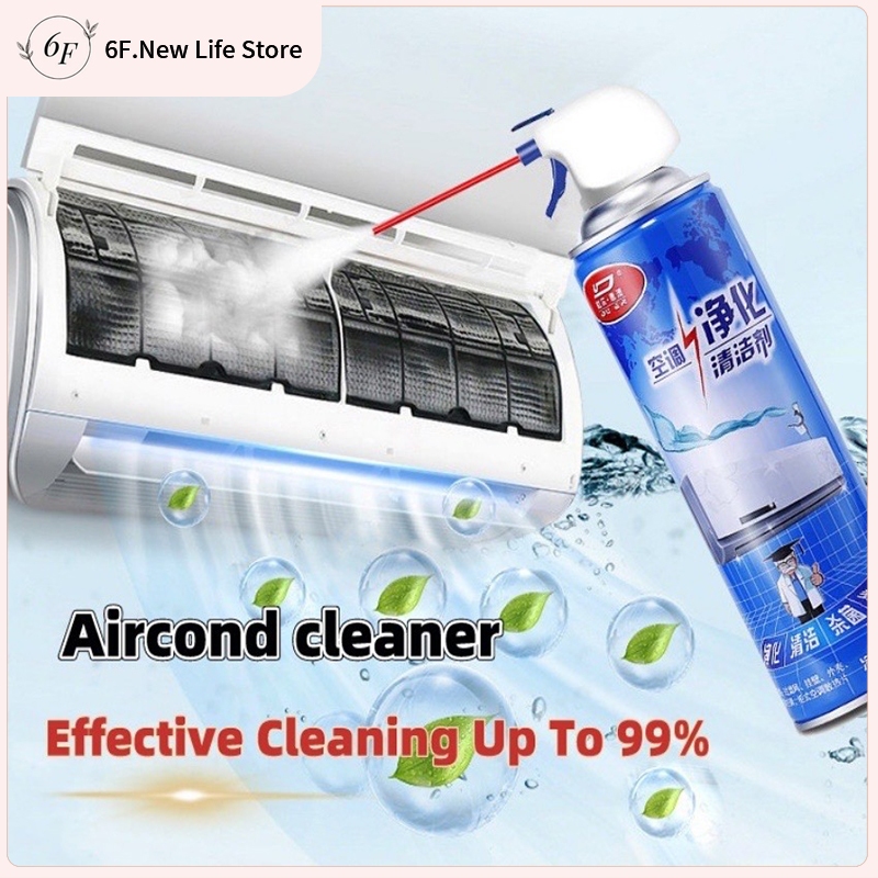 6F 🇲🇾 [READY STOCK] Aircond Cleaner Spray 500ml Air Conditioner Cleaner ...
