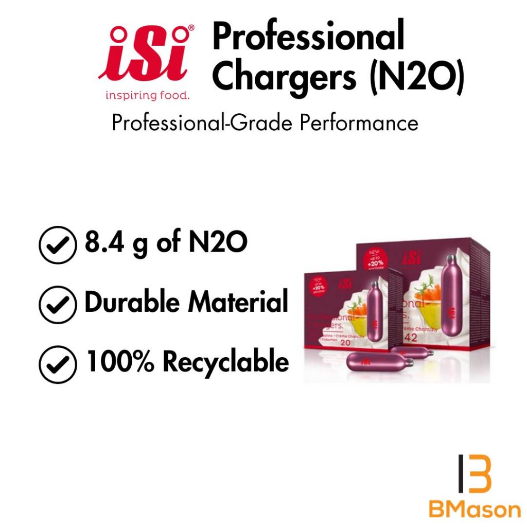 (BULK) iSi Professional Chargers (N2O) (1box × 10 bullet × 1ctn ...