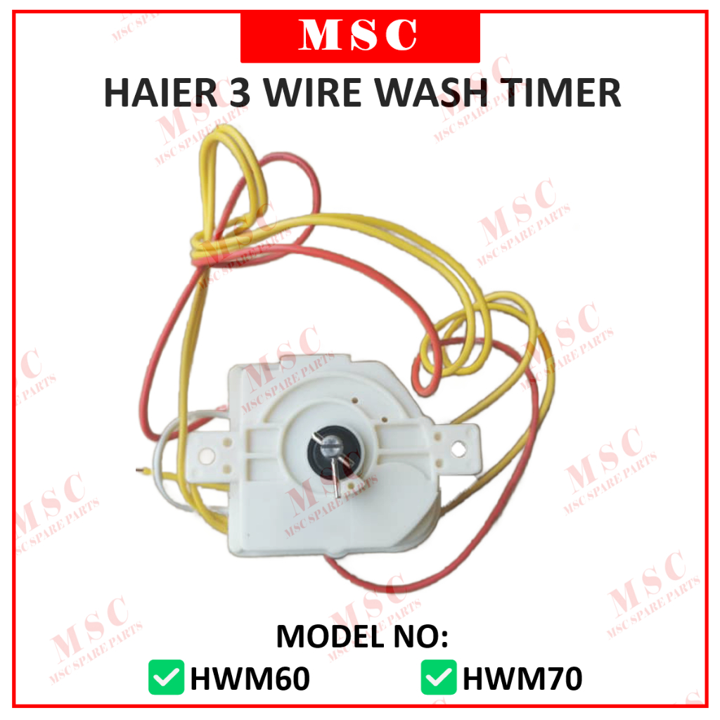 HAIER HWM60 HWM70 SEMI AUTOMATIC WASHING MACHINE 3 WIRE WASH TIMER ...