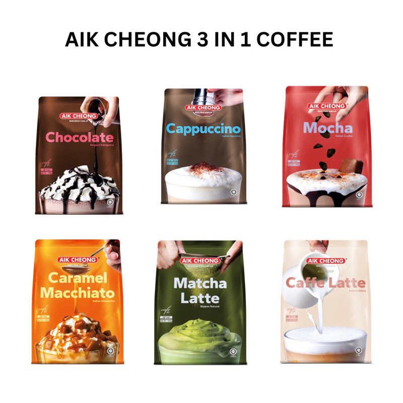 Aik Cheong PACKET Cafe Art Coffee 3in1 (12Sachets) (Chocolate ...