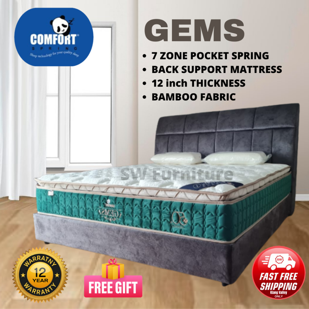 Comfort Spring GEMS 7 zone Pocket Spring Mattress (Limited Edition ...