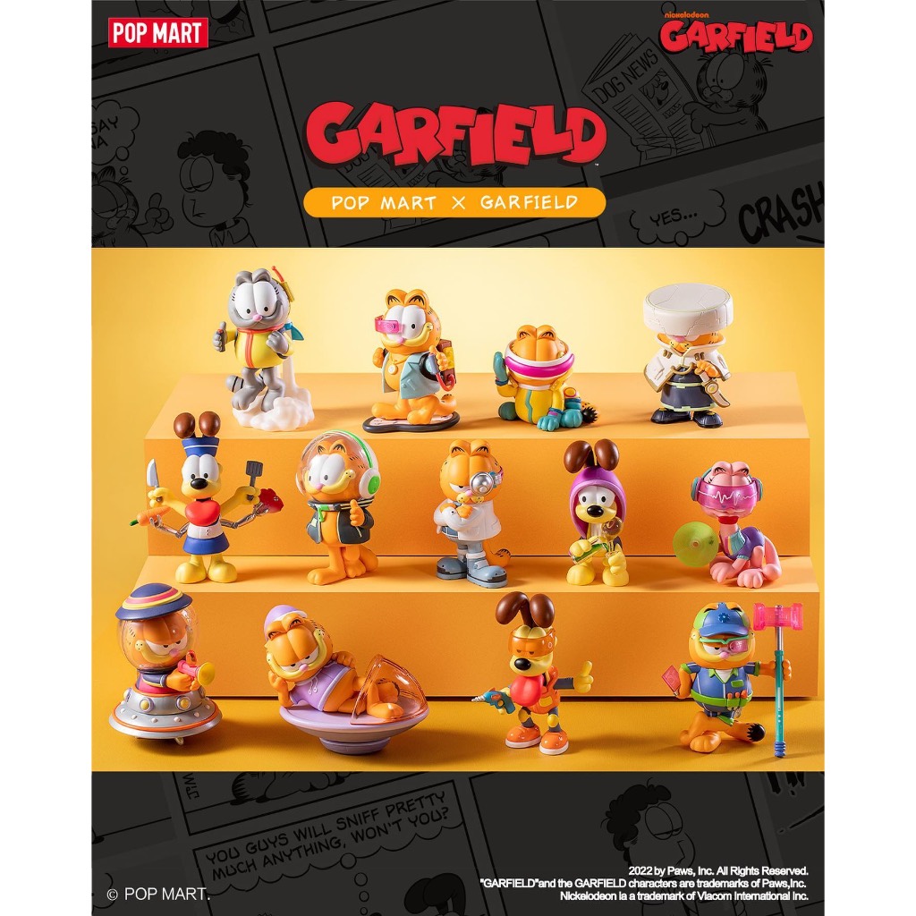 POPMART 泡泡玛特 Garfield 加菲猫未来幻想 Super Fantasy | Shopee Malaysia