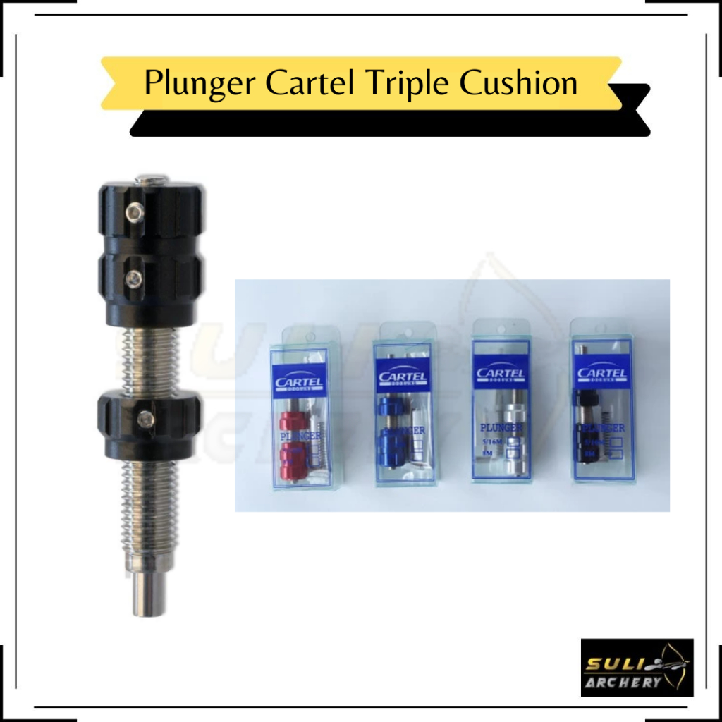 Plunger Button Cartel Triple Cushion ( archery ) | Shopee Malaysia