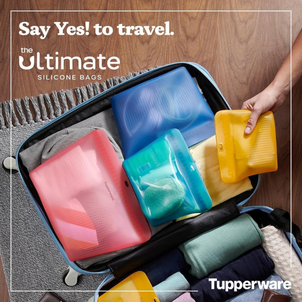 🔥READY STOCK🔥Tupperware Silicone Bags 2.9L/ 1.8L/ 1L/ 500ML Silicon ...