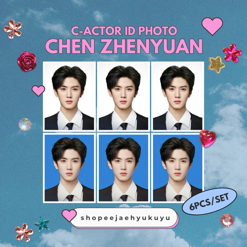 [Chinese Actor] ID Photo Passport Set C-Drama Chen Zhenyuan “Hidden Love” Zhou Yiran “When I Fly ...