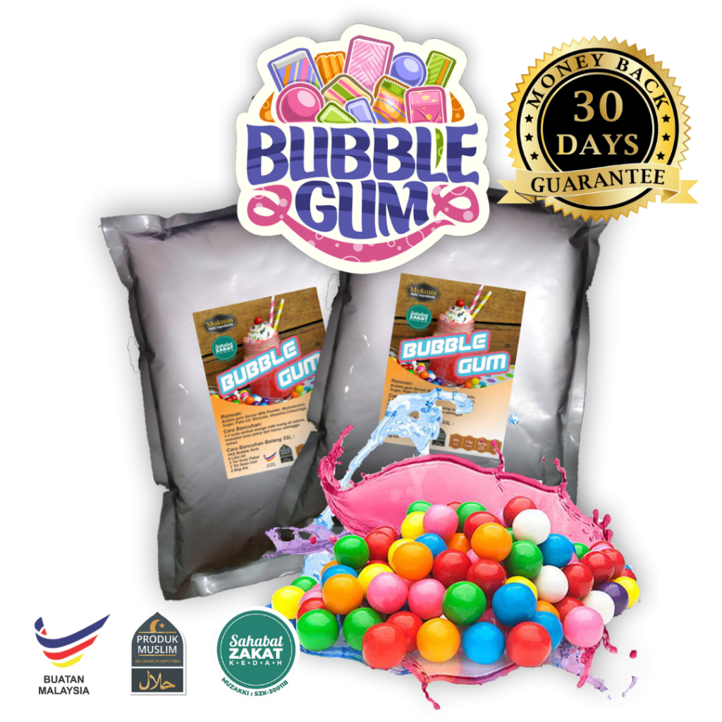 Serbuk Air Balang Gula-Gula Getah / Bubble Gum - 1kg | Shopee Malaysia