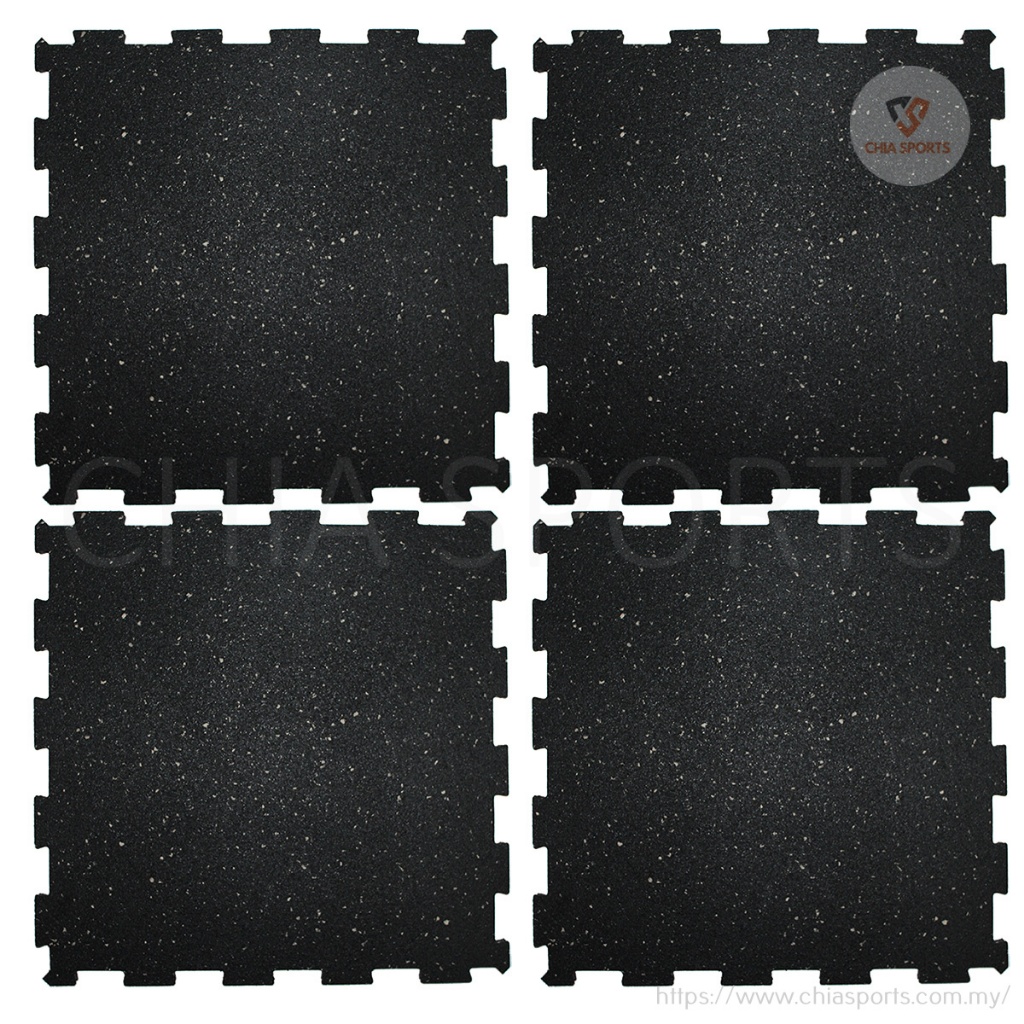1pc 1.5cm 2.0cm Interlocking Rubber Gym Carpet Tiles 49 x 49cm ...