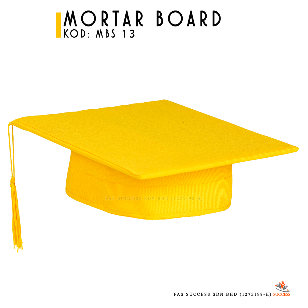 TOPI KONVO MORTAR BOARD KUNING (SEKOLAH RENDAH) | Shopee Malaysia