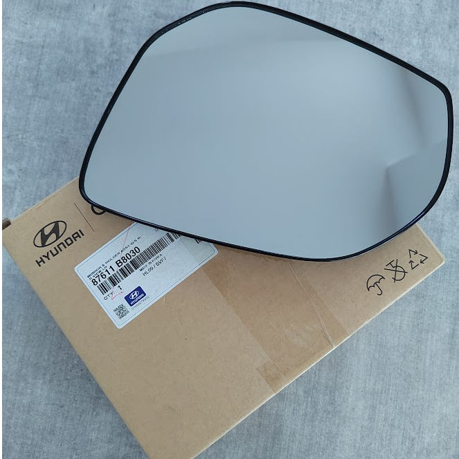 SIDE MIRROR GLASS / DOOR MIRROR GLASS (GENUINE PARTS) HYUNDAI SANTA FE ...
