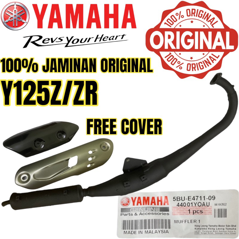 (PACKING TEBAL) 100% ORIGINAL YAMAHA Y125ZR/ Y125Z/ Y125/ 125ZR/ 125Z (5BU) EXHAUST PIPE ...
