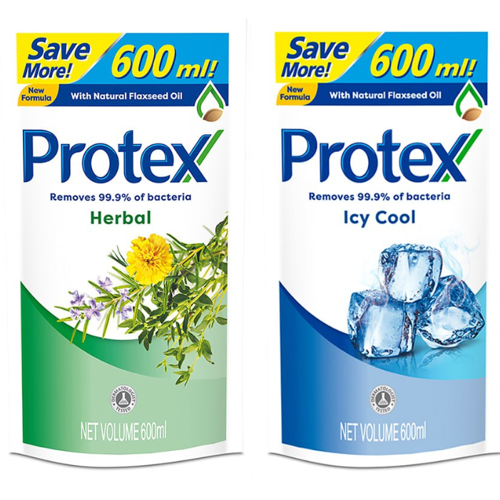Protex Herbal And Icy Cool AntiBacterial Shower Gel Refill Eliminates ...