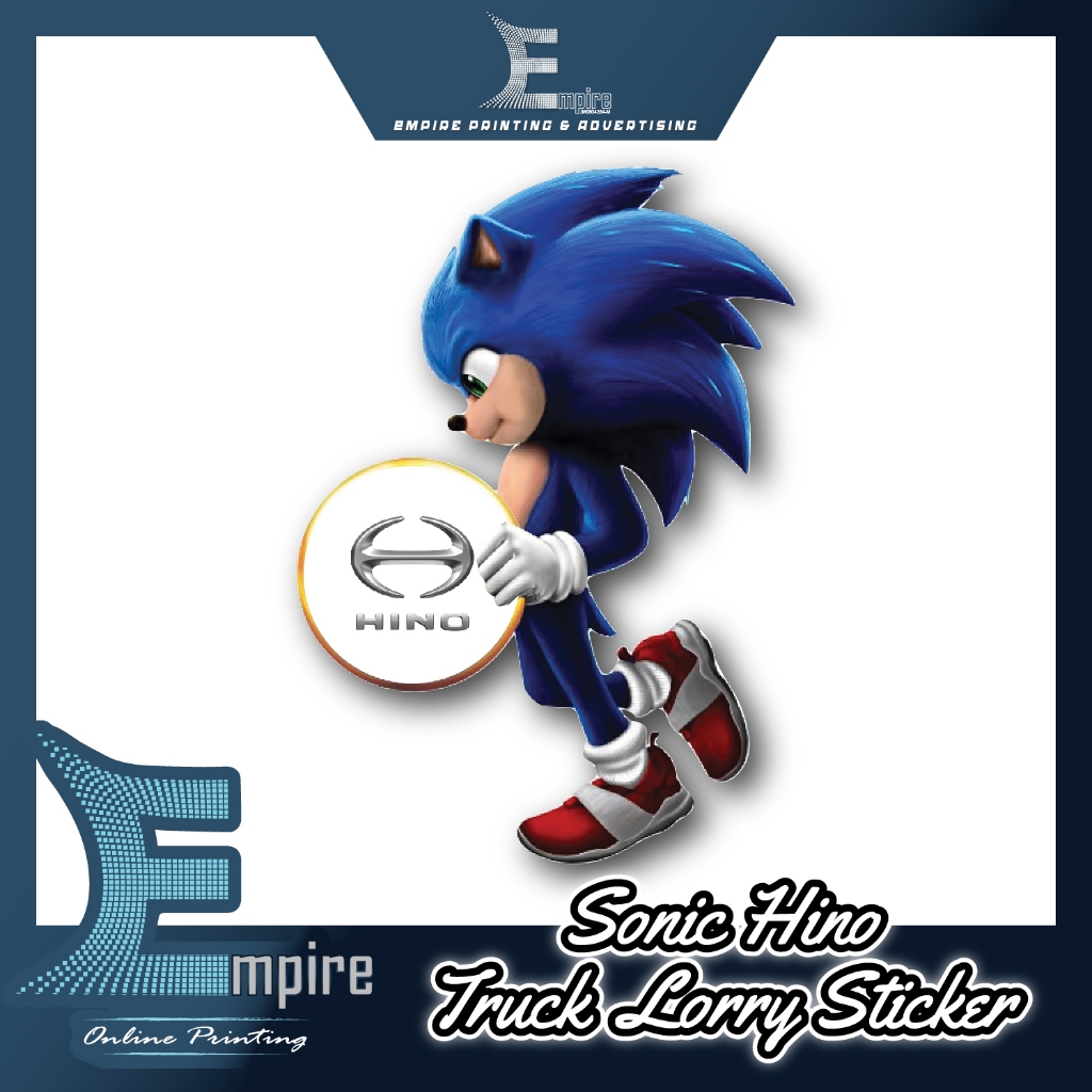 💥HOT💥 Sonic HINO Sticker | Lori Truck | Sticker + FREE GIFT 🎁 | Shopee ...