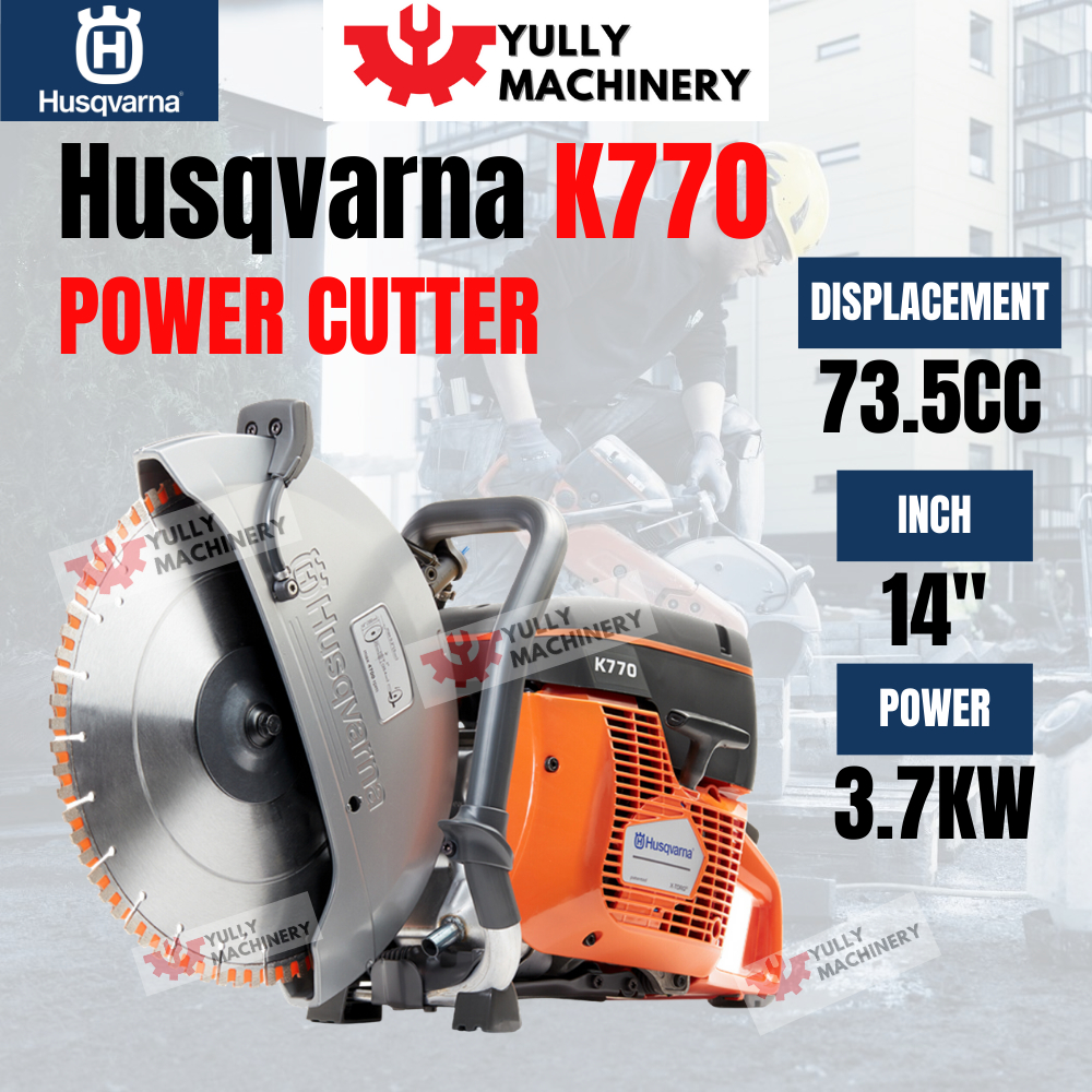 HUSQVARNA K770 X-Torq® Petrol Power Concrete Cutter - 14" (74CC / 5HP) | Shopee Malaysia