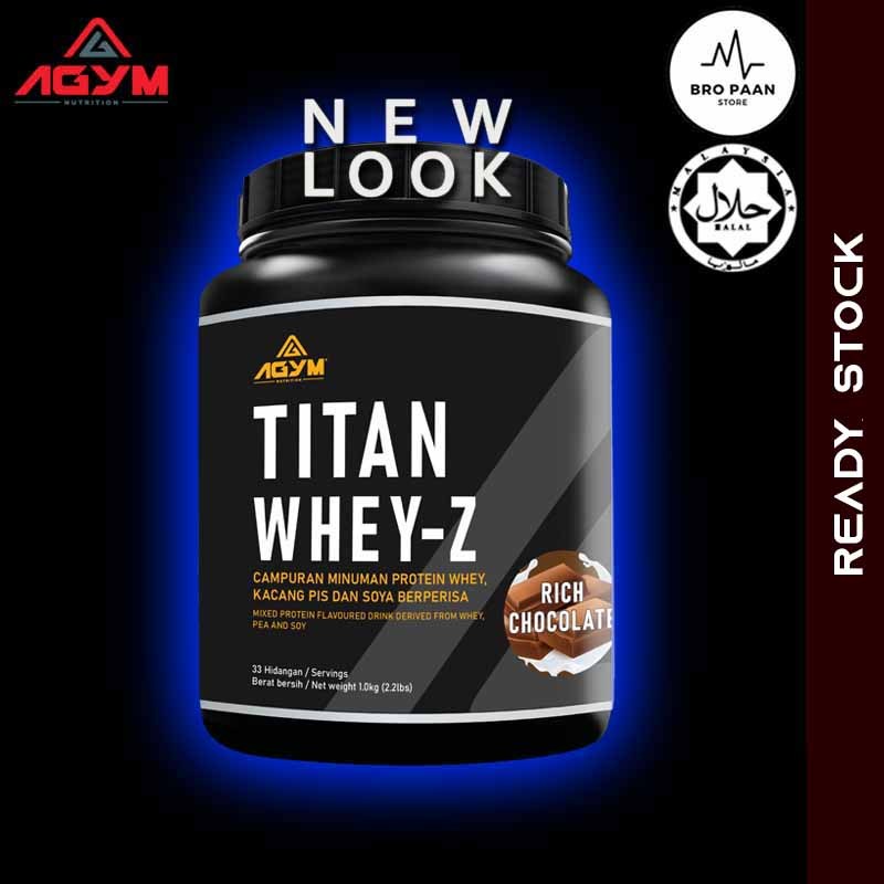 AGym Nutrition Whey Protein Titan Whey (1kg) - Lean Muscle (Halal, KKM ...