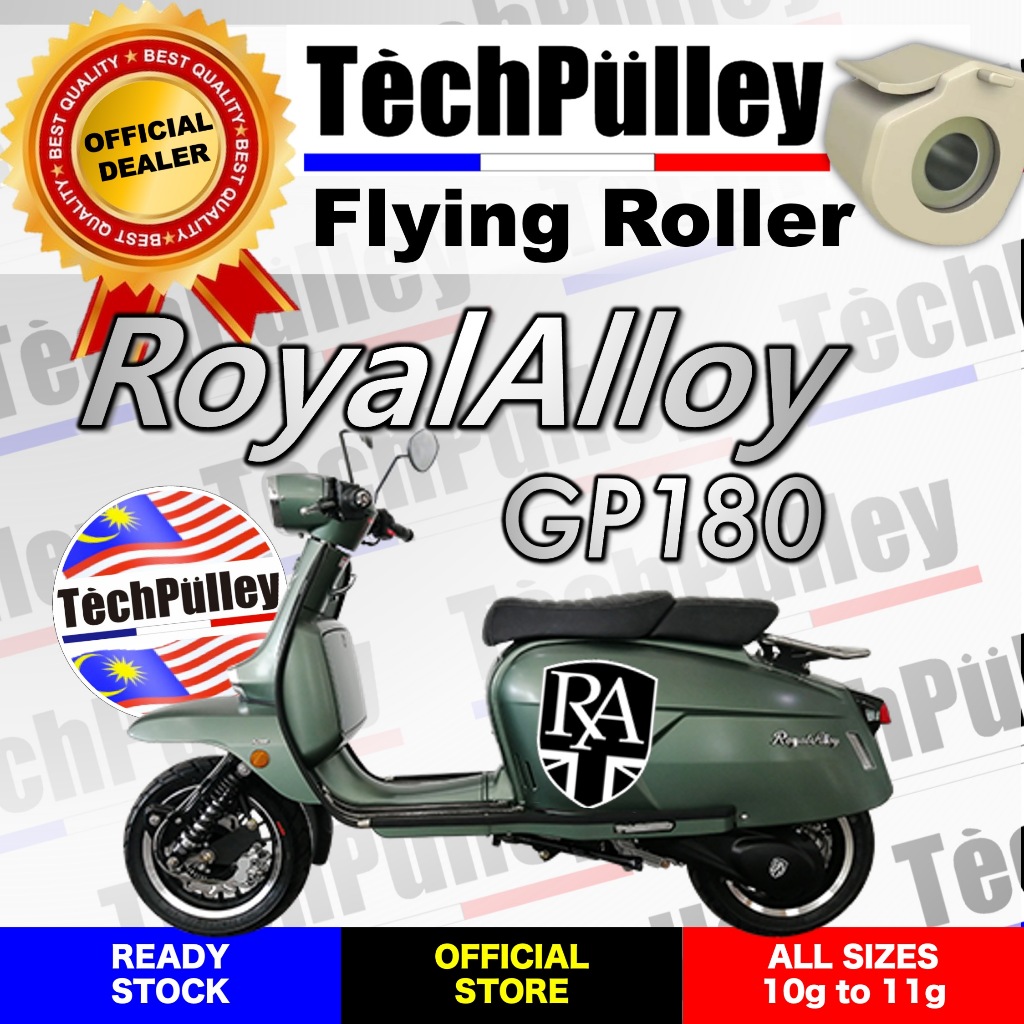 𝑻𝒆𝒄𝒉𝑷𝒖𝒍𝒍𝒆𝒚 𝑺𝒄𝒐𝒐𝒕𝒆𝒓 𝑹𝒐𝒍𝒍𝒆𝒓 for Royal Alloy GP 125 180 GP180 GP125 Tech Pulley | Shopee Malaysia