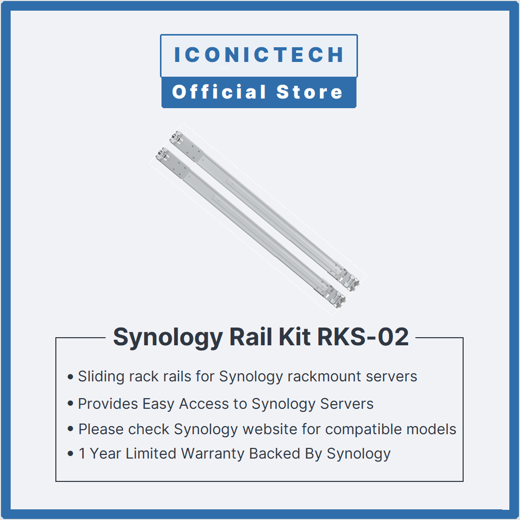 Synology Nas Rail Kit Rks 02 Rs820 Rs820rp Rs1619xs Rs1221