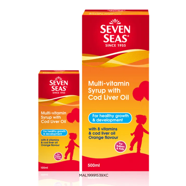 SEVEN SEAS MULTI-VITAMIN SYRUP WITH COD LIVER OIL 500ML + 100ML ...