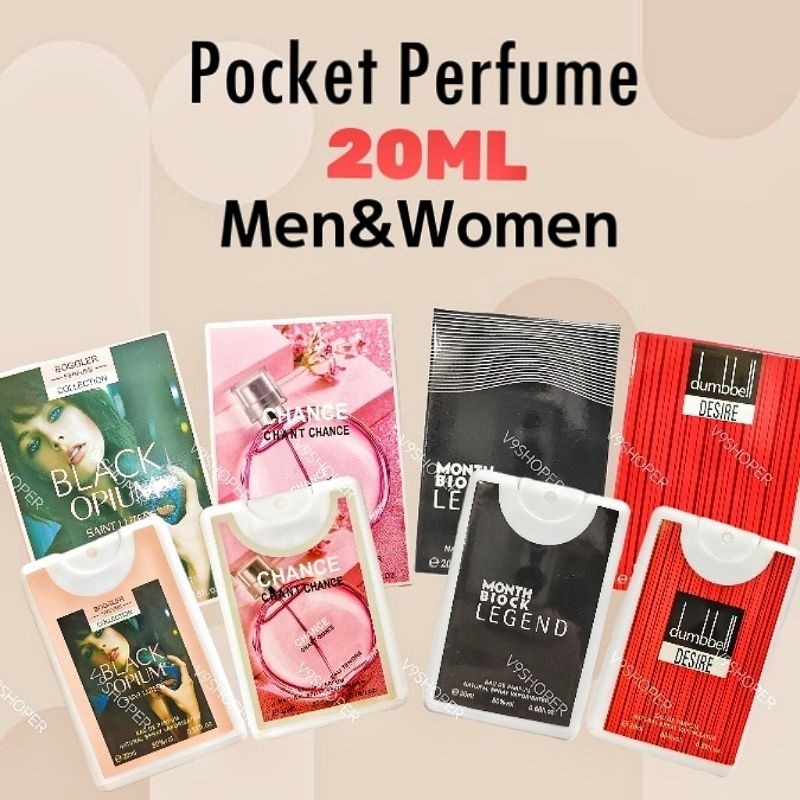 20ML Perfume Pocket For Women | SGANOAL / CAKE CONFETTI / FANTASTIC / MILLION / HYPNOSIS POISED ...