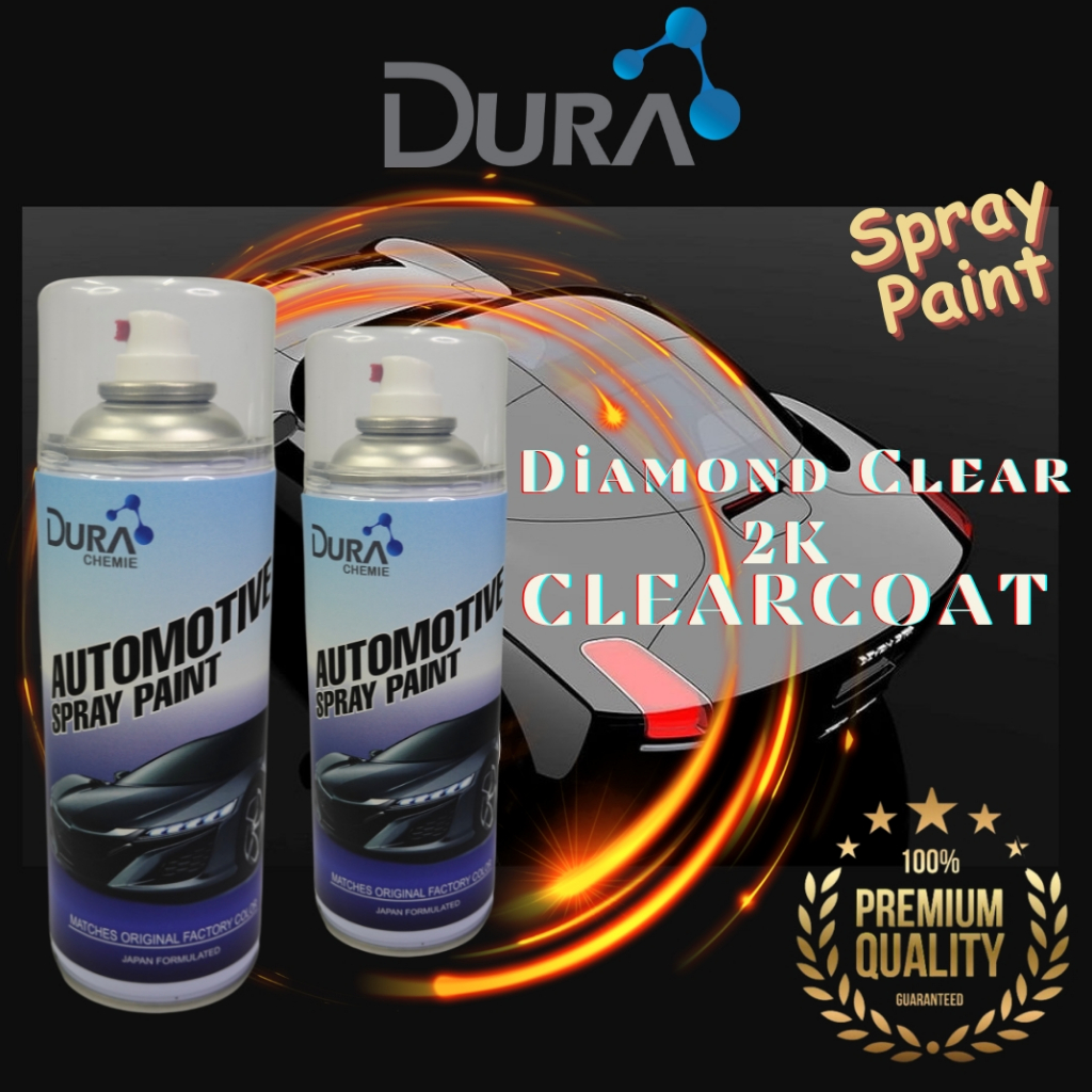 DURA 2K CLEARCOAT- Diamond Clear PREMIUM Automotive🚗Aerosol Spray Clear ...